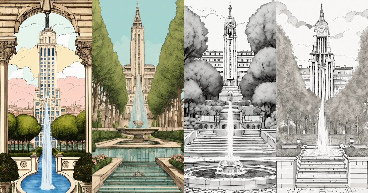 Lexica - Water falls, geneva water fountain jet d’eau, cypress trees ...