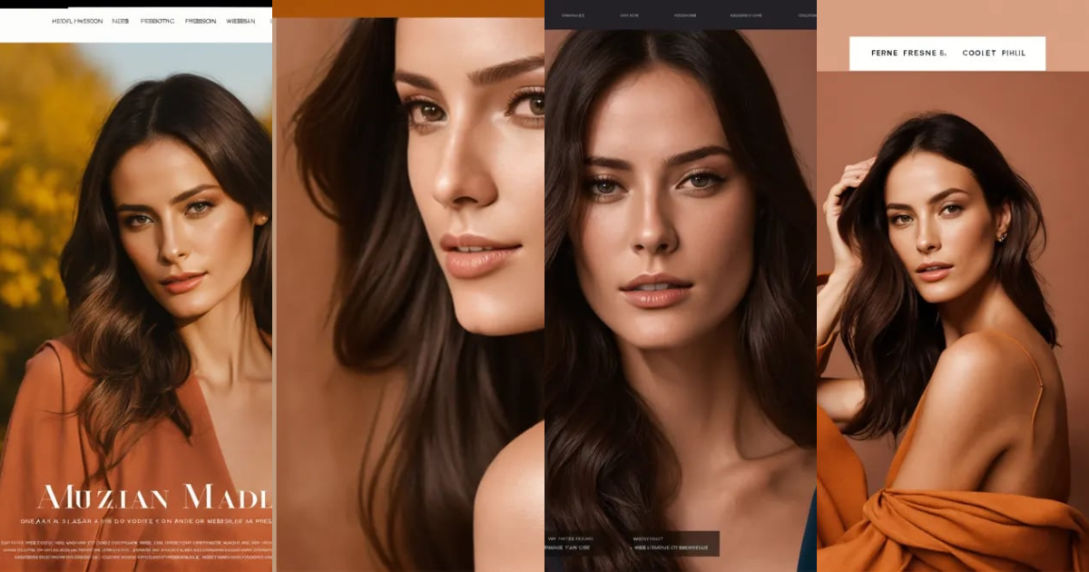 Lexica - Website template, online portfolio in colors, with very classy ...