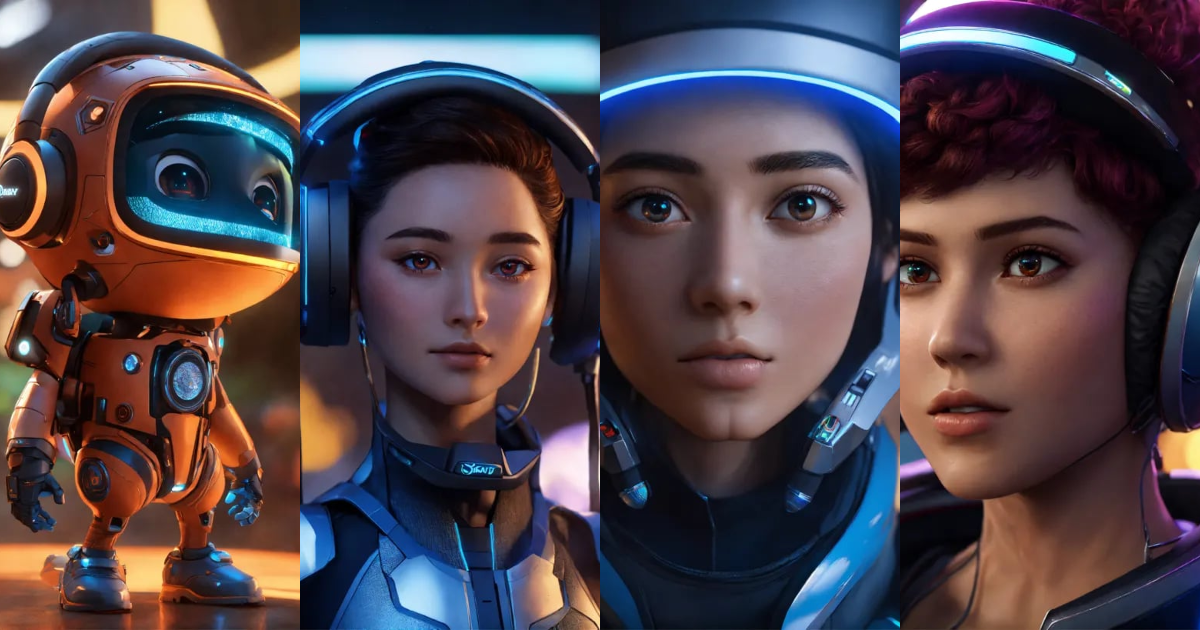 Lexica - A sound visualizer character with personality, realistic ...