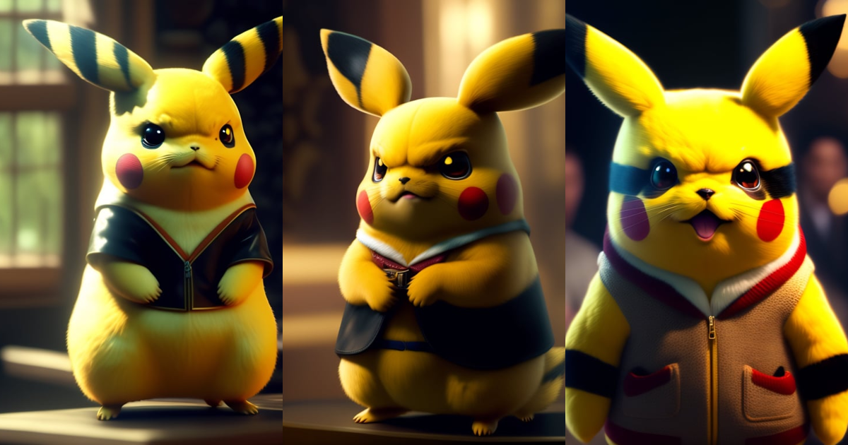 Lexica - Pikachu in the movie Harry Pottre