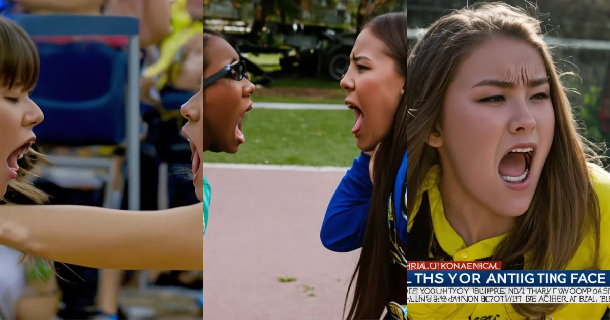 Lexica - GIRL YELLING HITTING ANOTHER GIRLS FACE