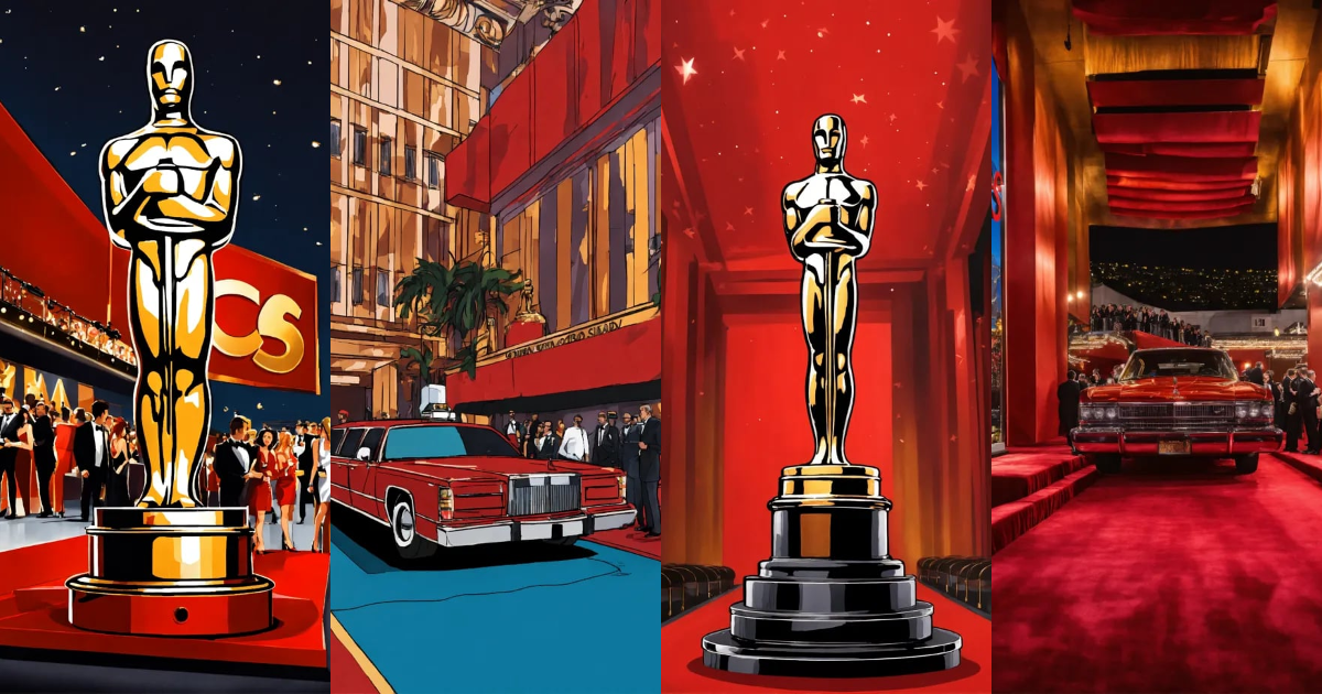 Lexica - Superrealist style, urban style, hollywood cinema, oscars gala ...