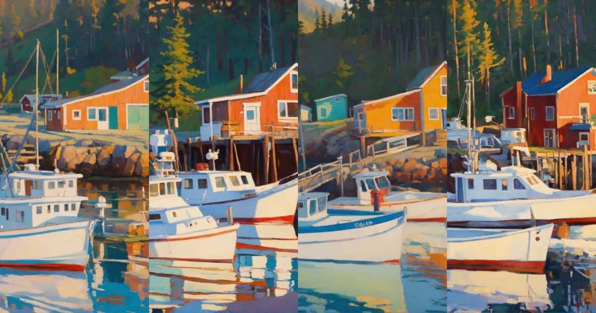 Lexica - Ocean, seashore, gaspé cliff, labrador landscape, rpg style ...