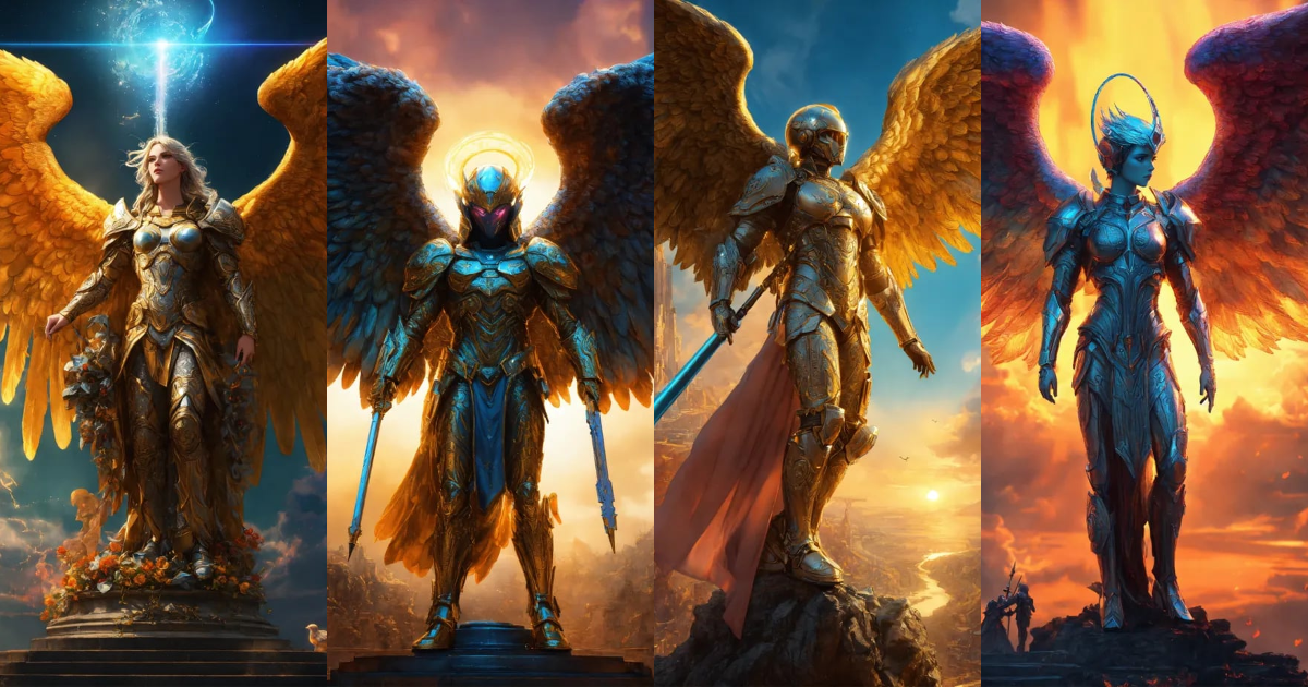 Lexica - Archangel banished from heaven,meeting an angel with alien ...