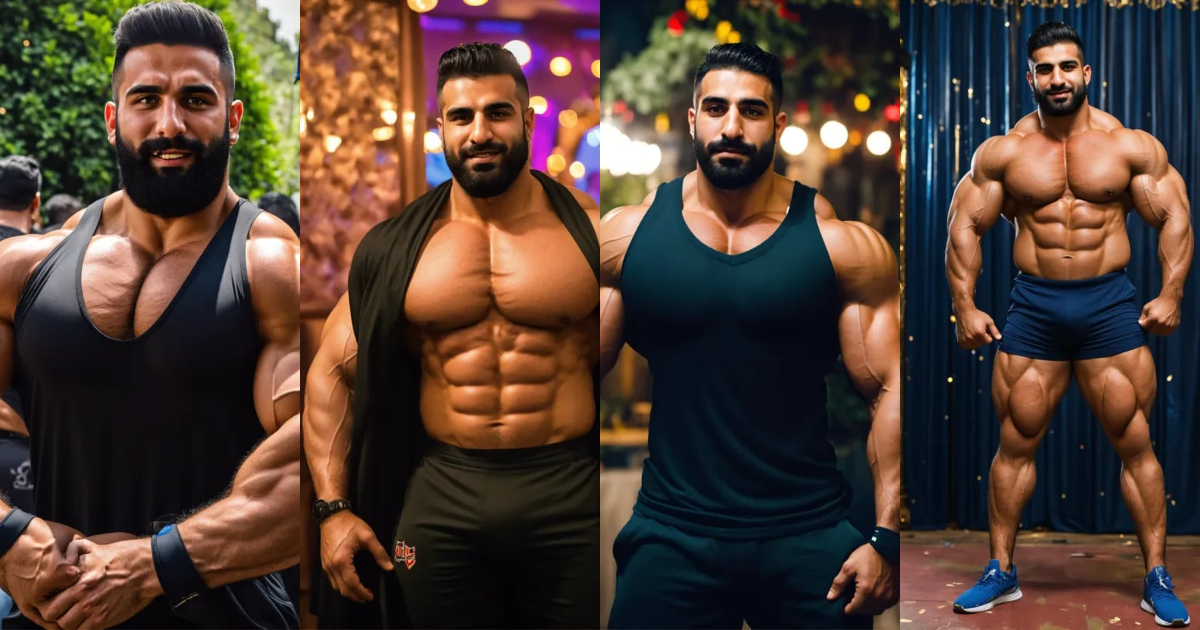 Lexica - 30-year-old Iranian man with big muscles, big bodybuilder ...