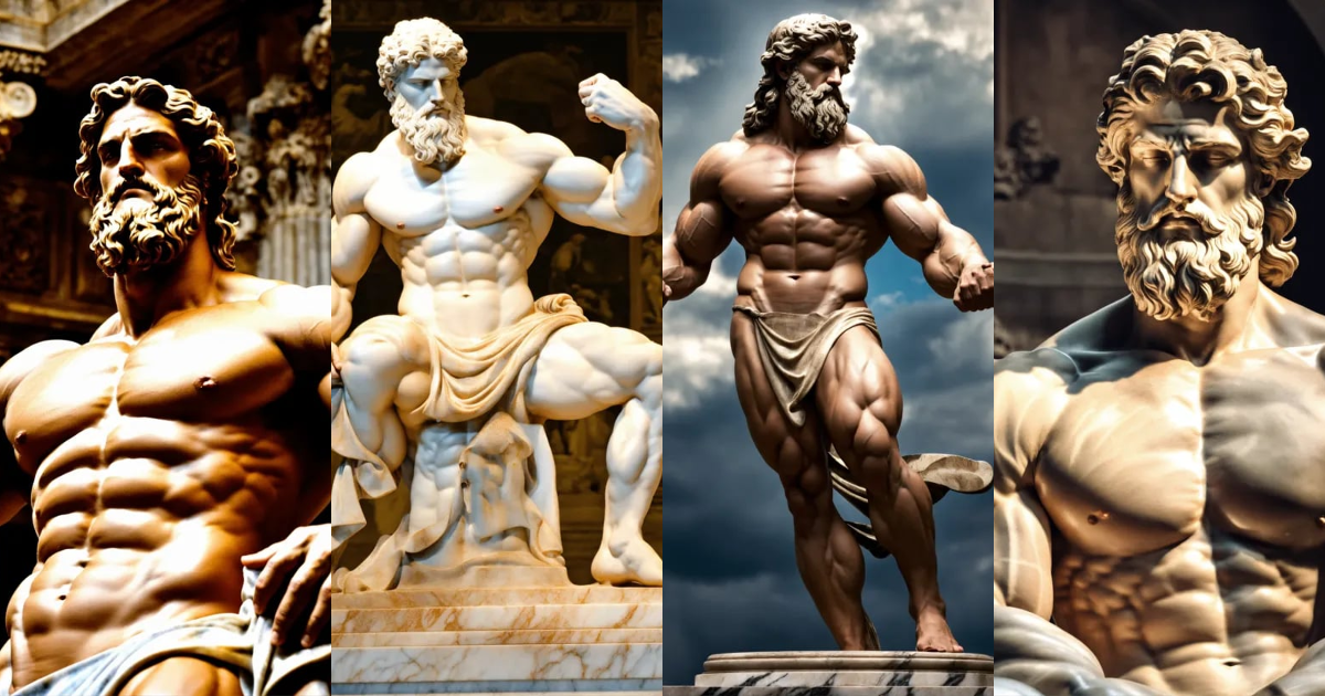 Lexica - Marble status muscular greek god