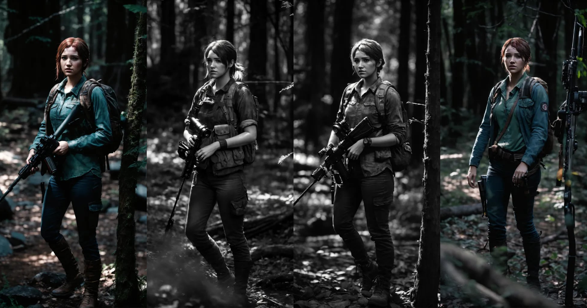 Lexica - 8k photo of cosplayer of Ellie from The Last of Us, in a ...