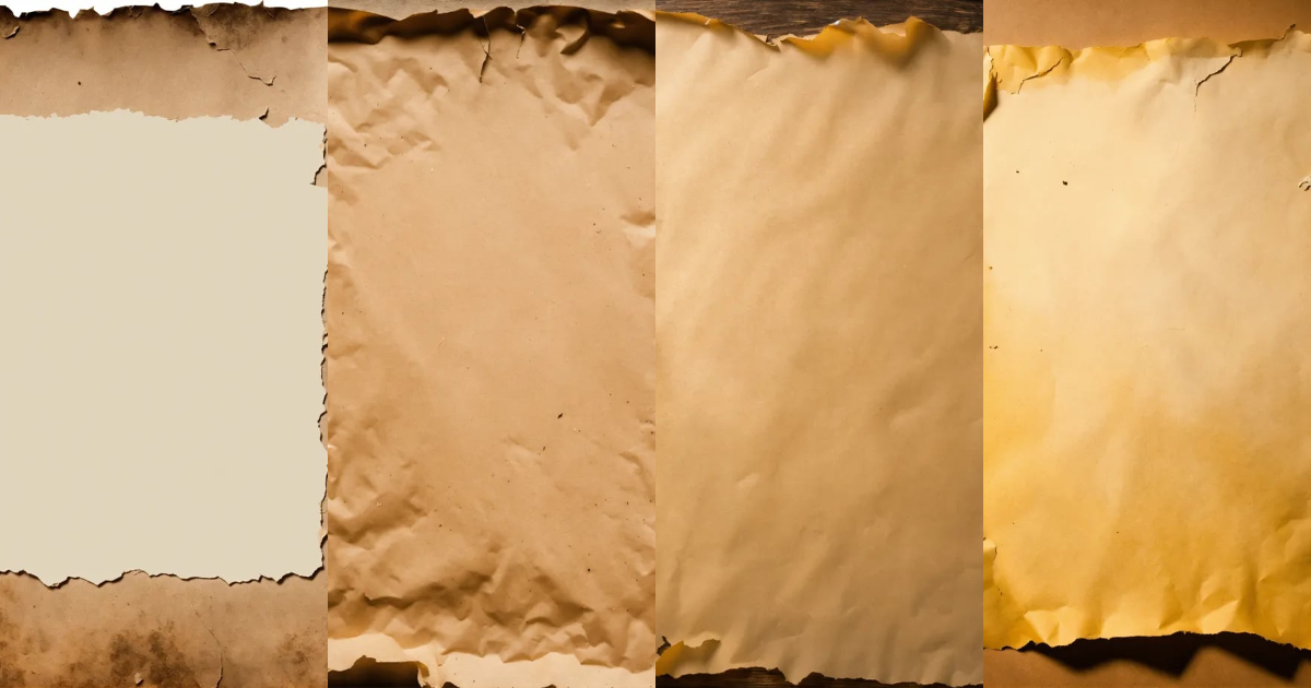 Lexica - Isolated piece of tattered paper white background