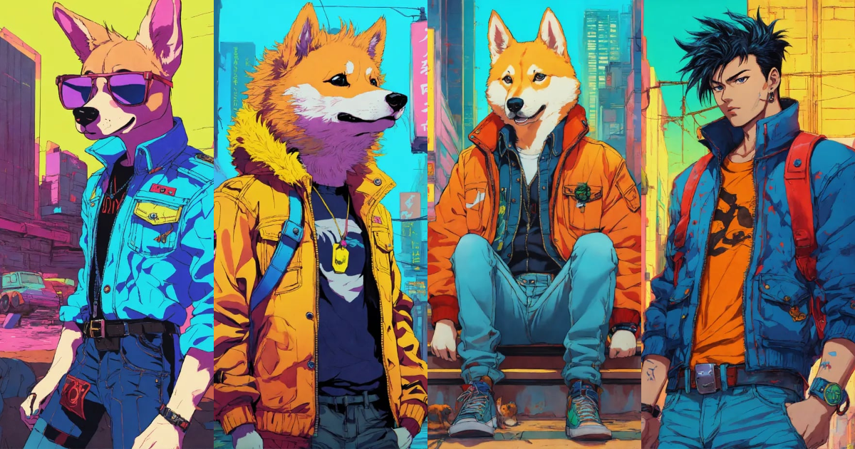 Lexica - In the style of 90's vintage anime, surrealism, akira style ...