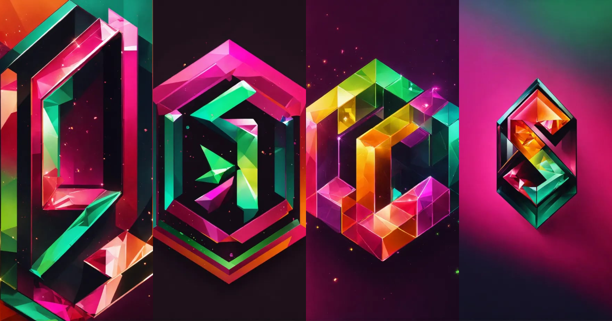 Lexica - Symbolic Business logo with a vertical letters rectangle ...