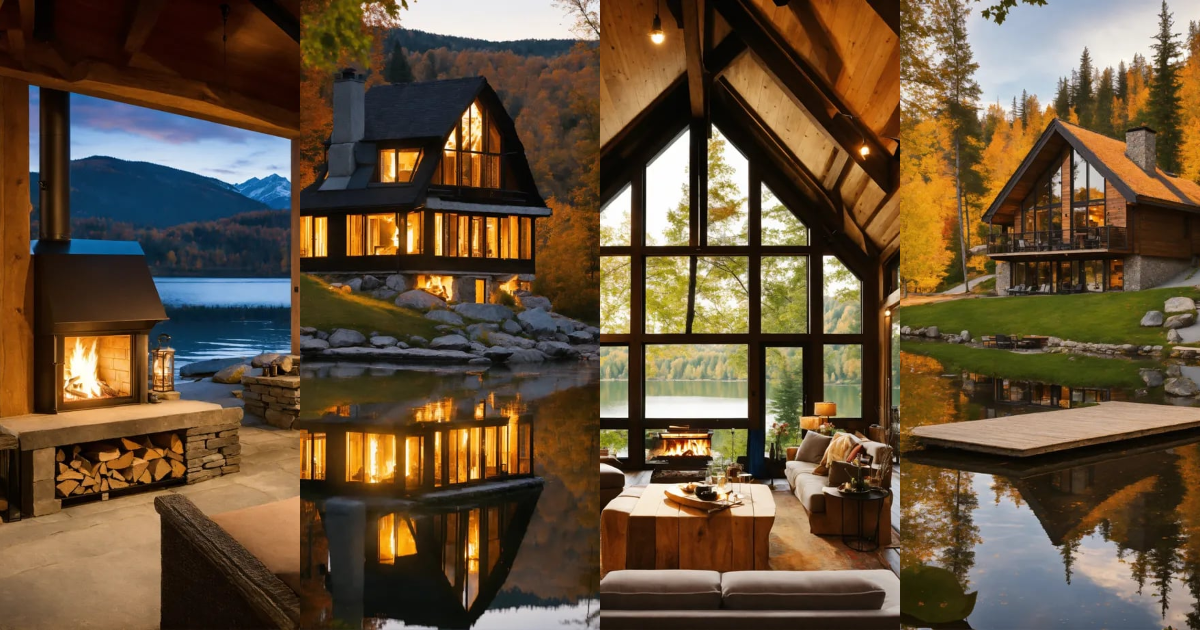 Lexica - Lakeside chalet with fireplace