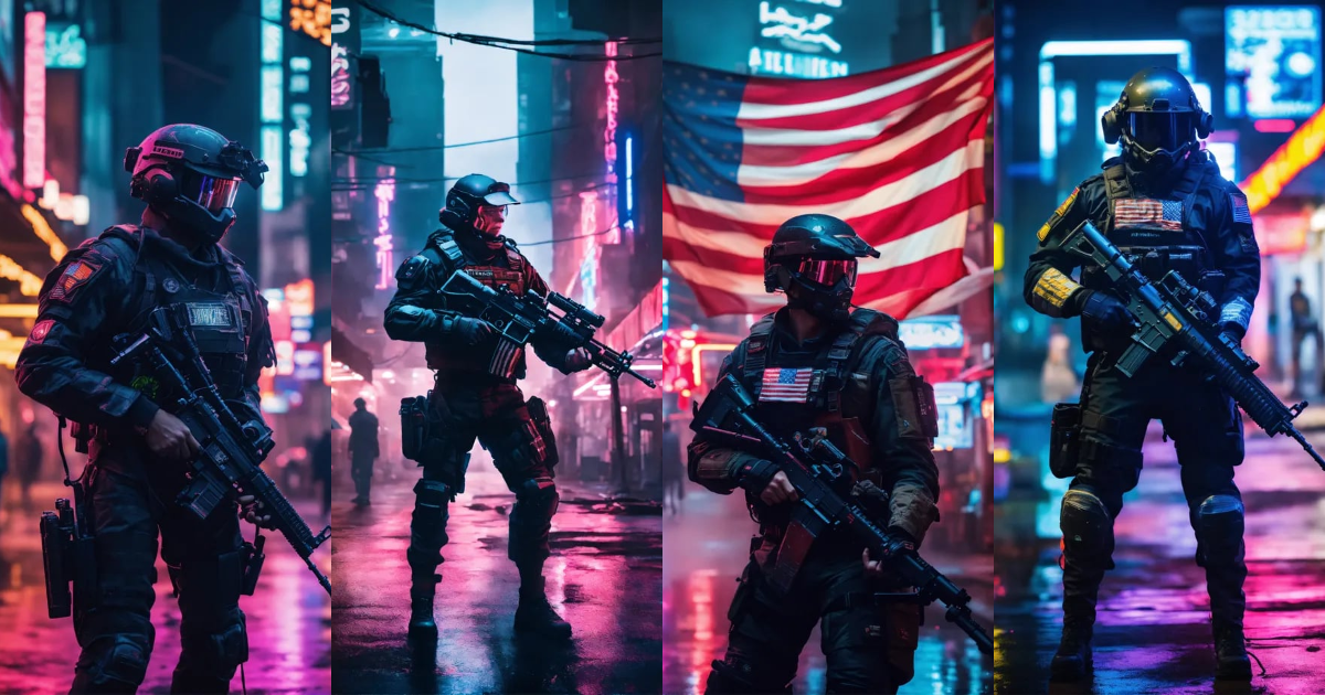 Lexica - Photo sequence of a dramatic cyberpunk scene. The sequence ...