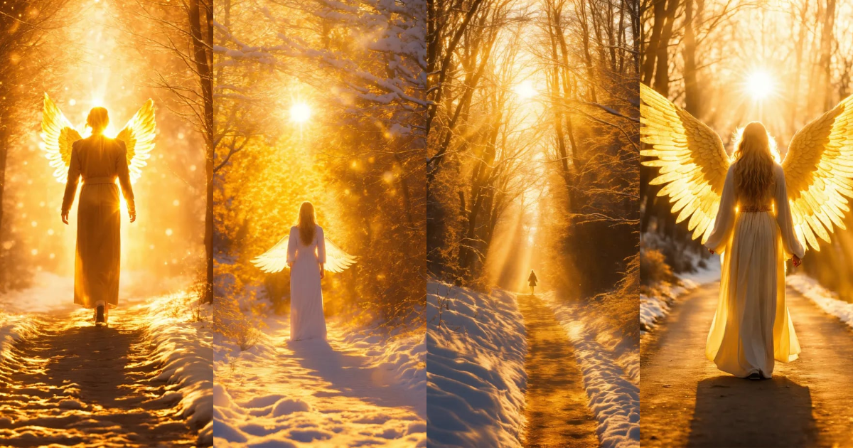 Lexica - Angel of light in the sun, towards the sun on a path into the ...