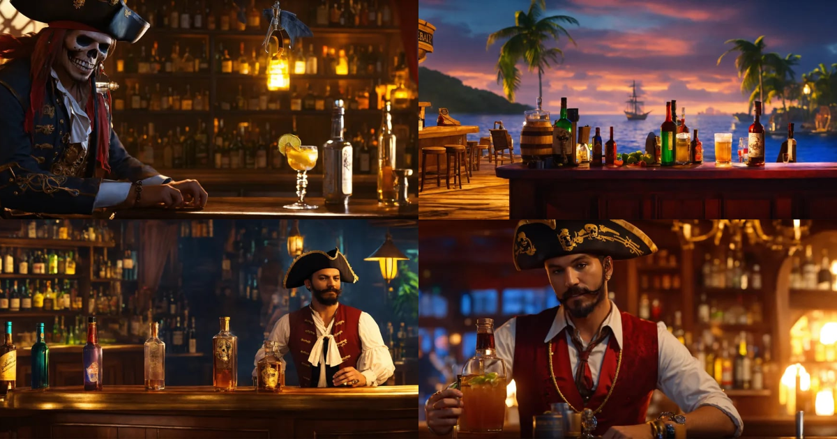 Lexica - Dead Pirate Bartender, 8k