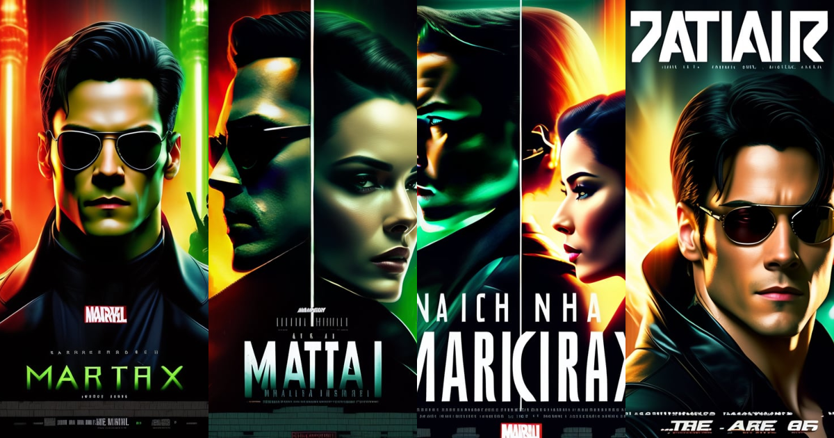 Lexica - Create a fake movie poster for The Matrix movie like it’s a ...