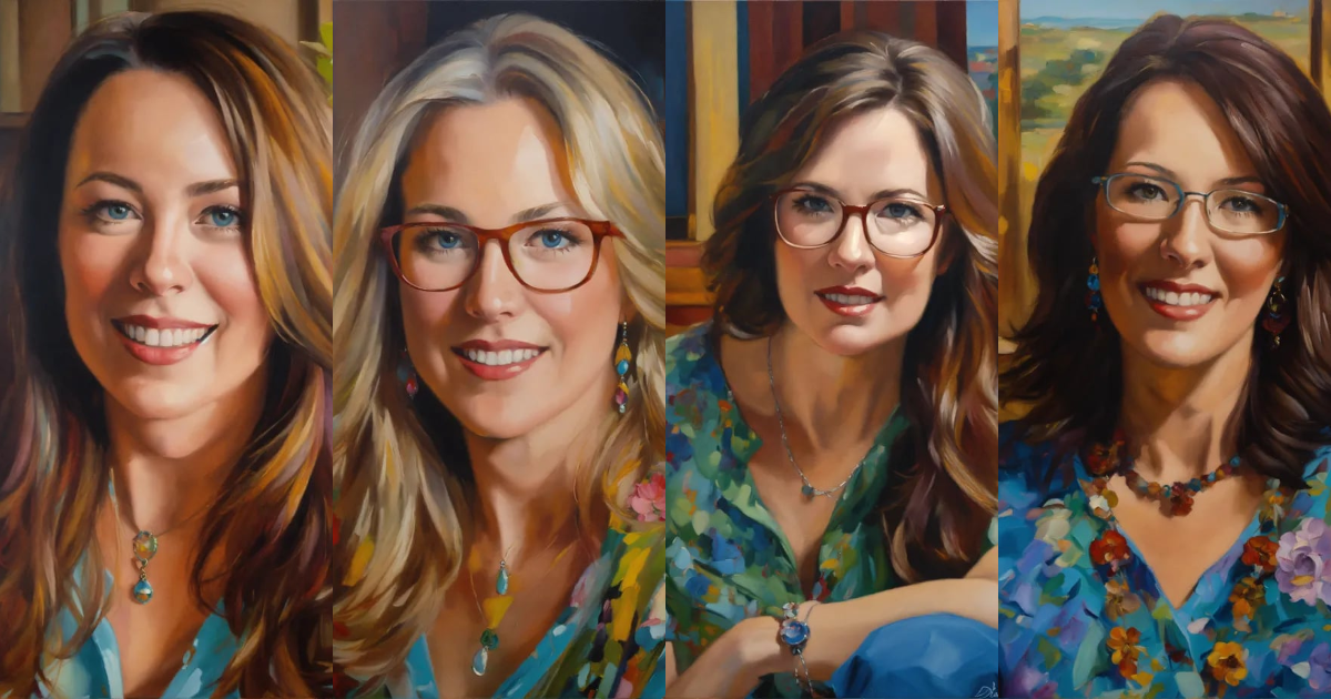 Lexica - Oil painting, self portrait of dianne parks, by dianne parks