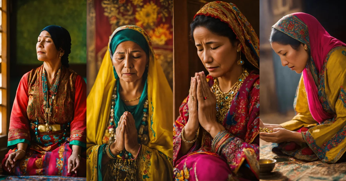 Lexica - A juesh woman prays to God