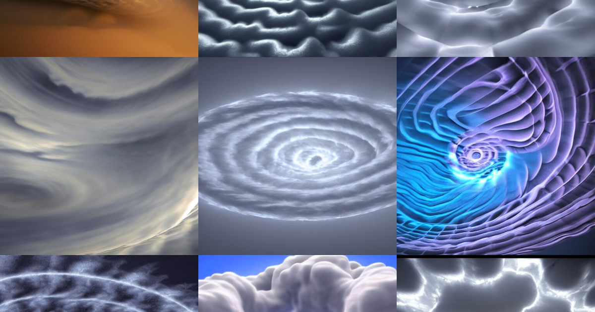 Lexica - Cloud vortex, storm, symmetric, spiral, volumetric clouds ...