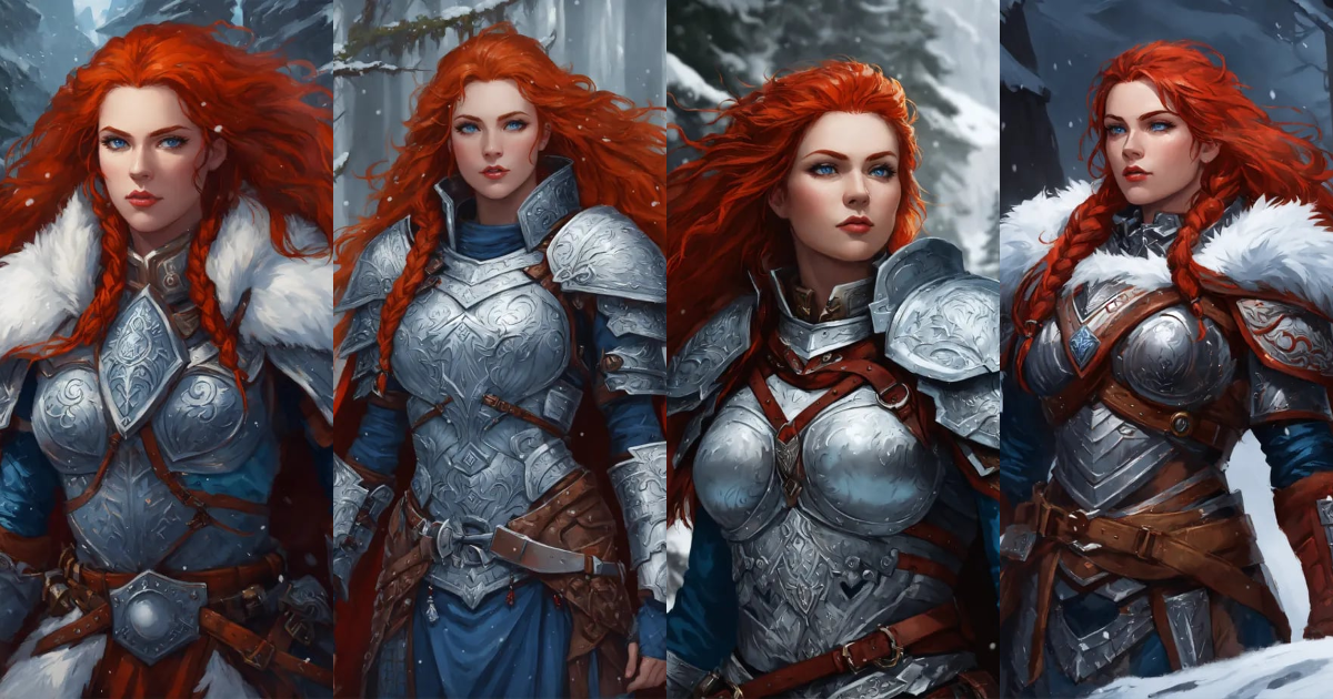 Lexica - A strong rugged woman in intricate armor, highly detailed ...