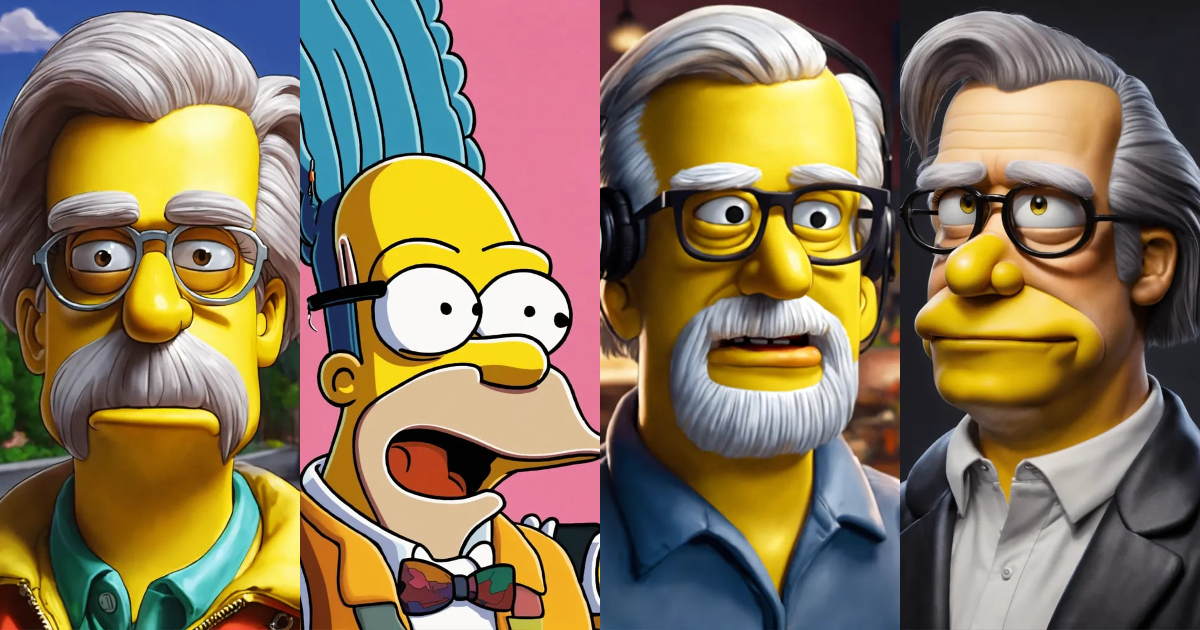 Lexica - Matt Groening in a simpsons character, hyper realiste