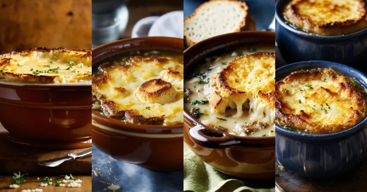 Lexica - Capture the essence of a bowl of gratinated french onion soup ...