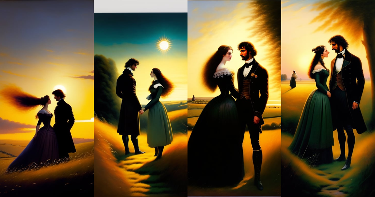 Lexica - A beautiful mixed media art of victorian age, wuthering ...