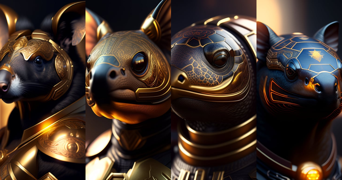 Lexica - Portrait of a mole a spiritual full body Tortoise, sunburst ...