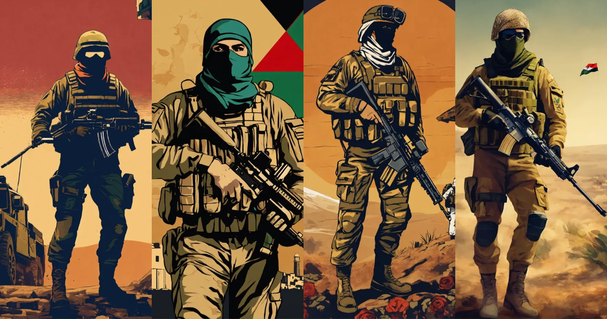 Lexica - "A design depicting an Israeli soldier equipped with the ...