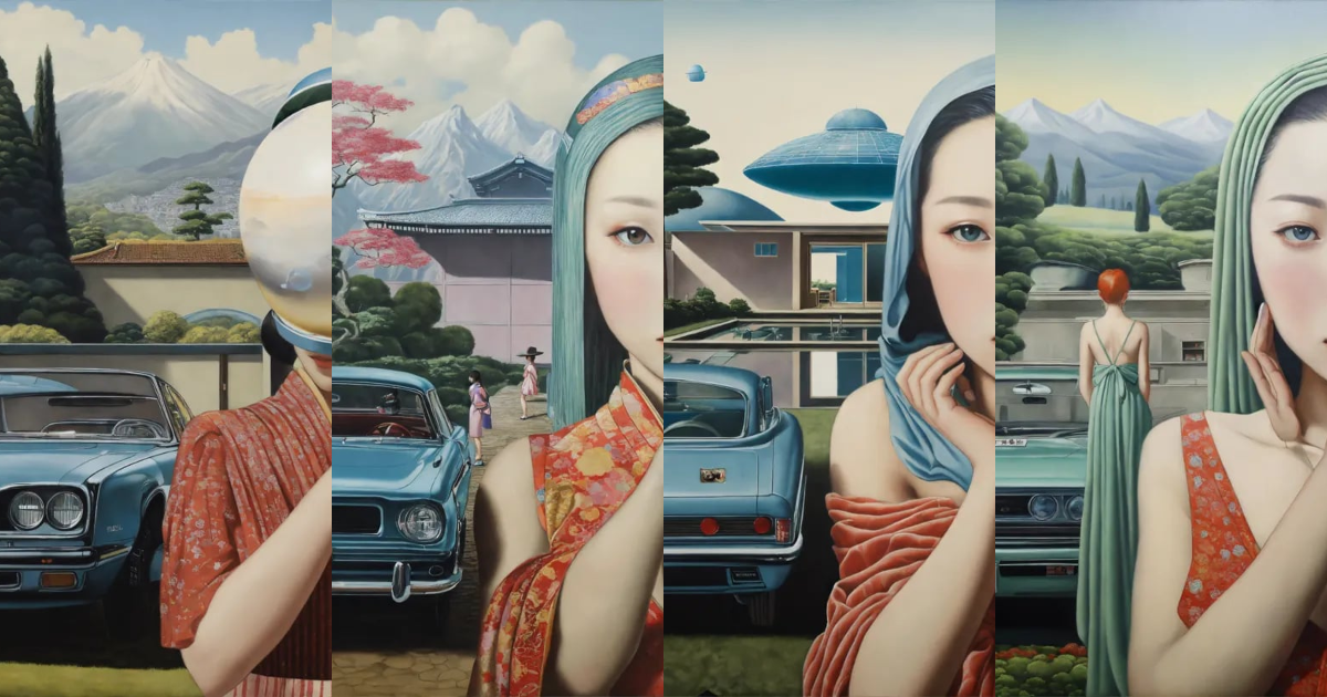 Lexica - In a hyperrealistic optical illusion painting, The Japanese ...