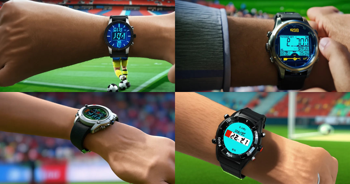 Lexica - Digital watch on the wrist of a football referee during the ...