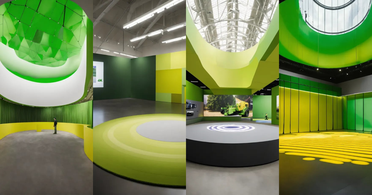 Lexica - Imagine a 32-foot circular exhibition space inspired by ...