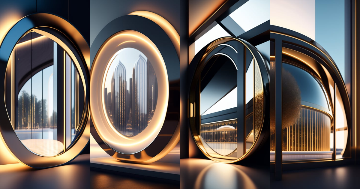 Lexica - Circle mirror, flagship store concept design , micro intricate ...