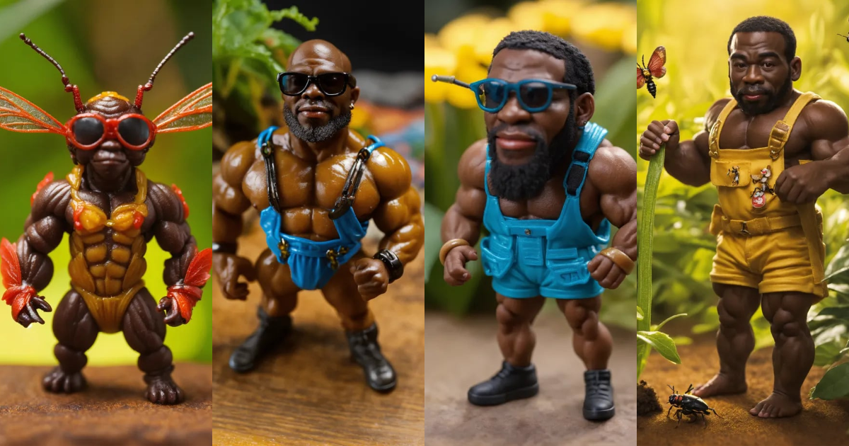 Lexica - 1 inch Bug size Shrunk tiny shrinking micro Rapper fairy toy ...