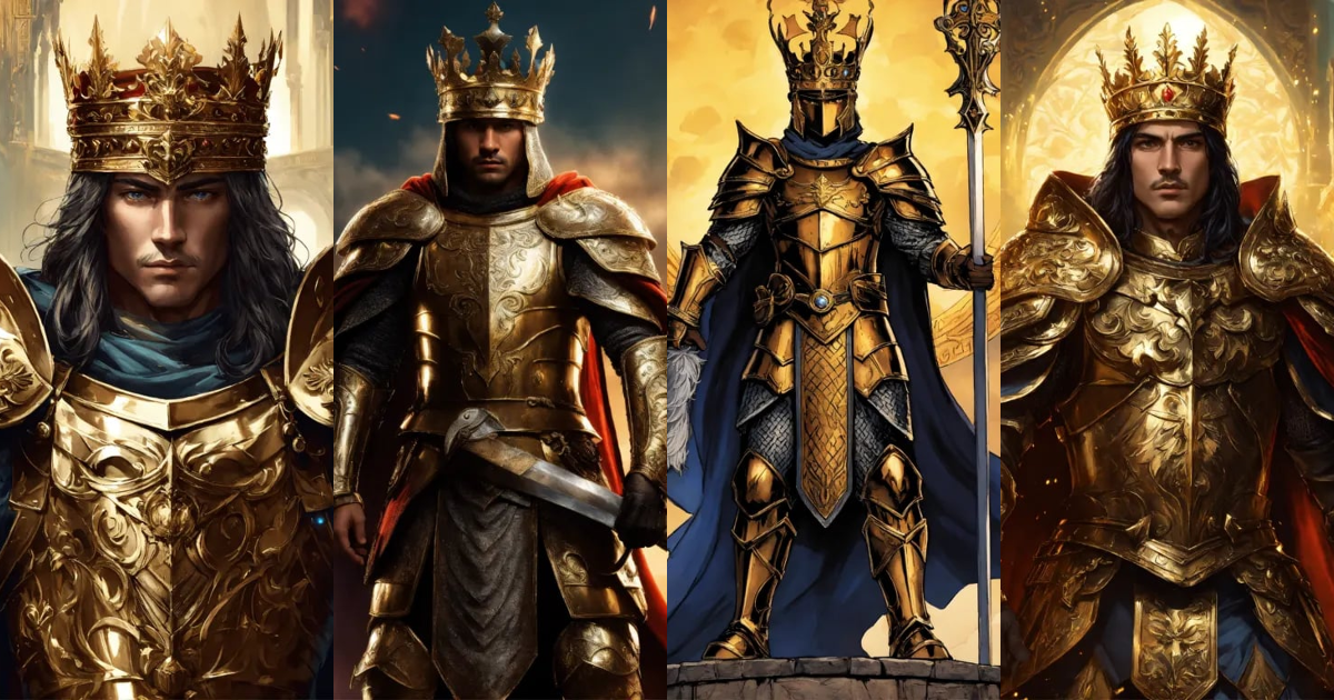 Lexica - Fantasy setting, an enigmatic human king, in praetorian style ...