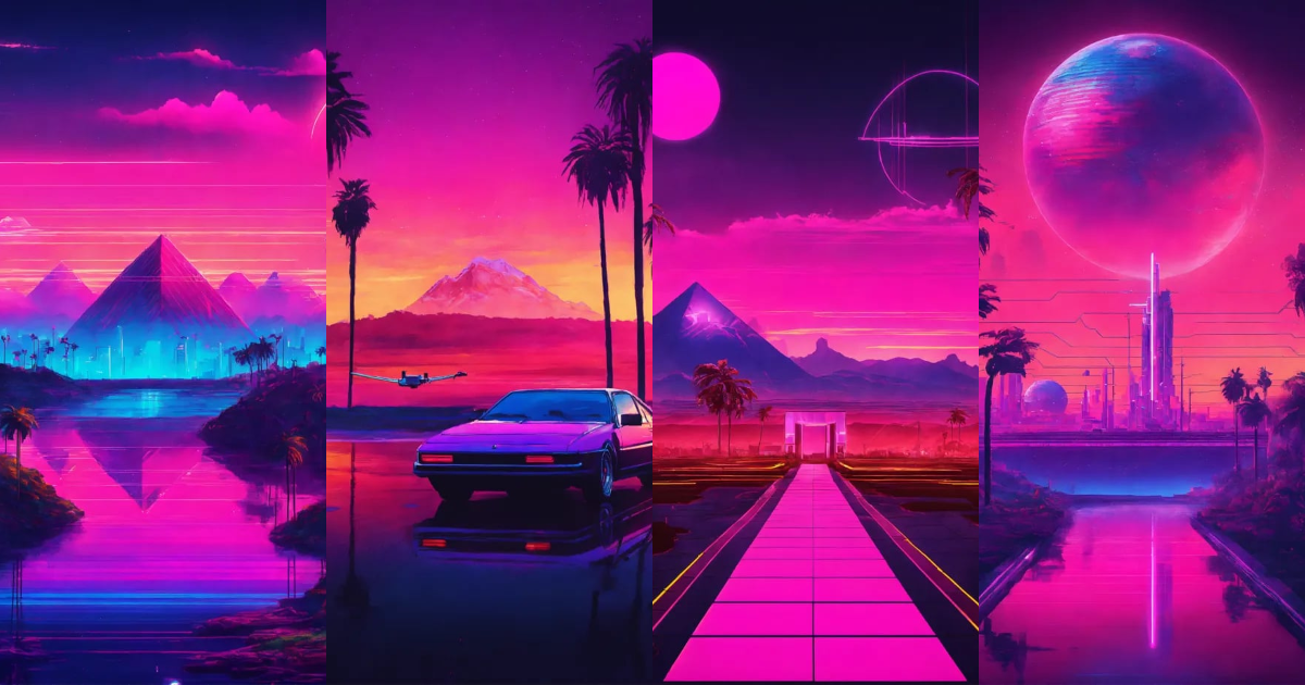 Lexica - Synthwave style liter wonderland