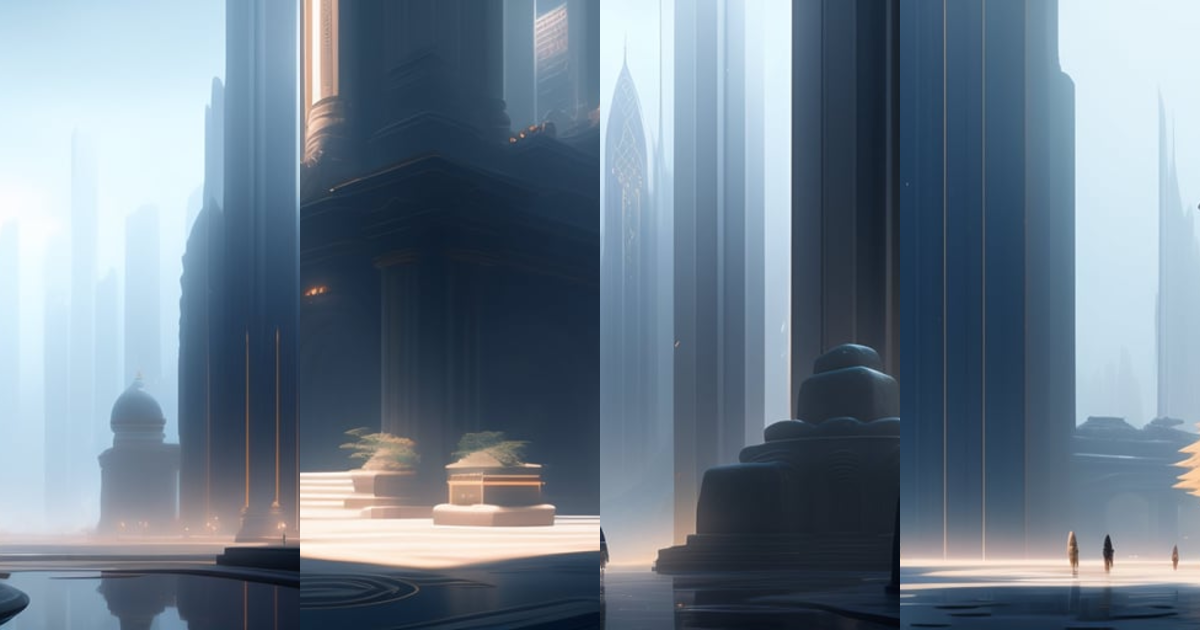 Lexica - A city of white and gray stones, abandoned, haunted by a few ...