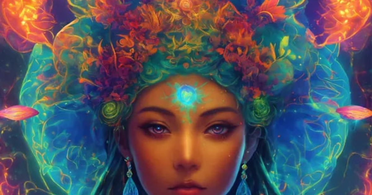 Lexica - Feminine enlightened indigenous avatar of the deep sea, water ...