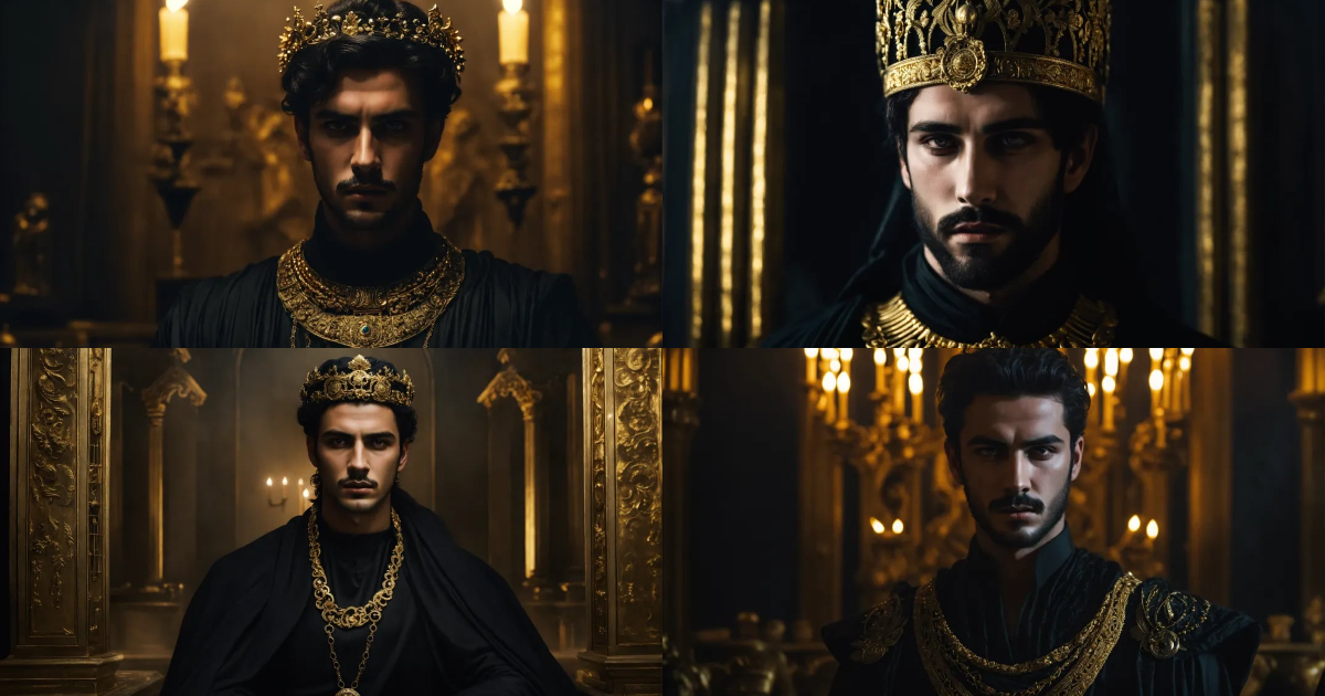 Lexica - Dark, mysterious and dramatic portrait of a young handsome ...