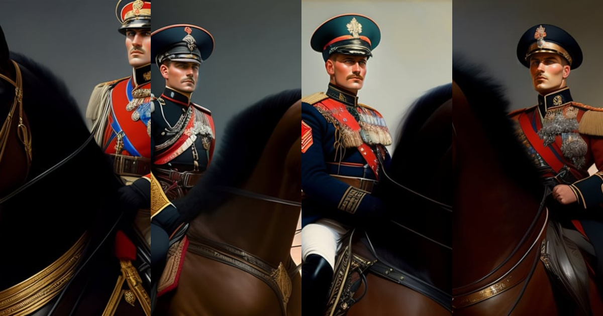 Lexica - A portrait of White guard impreial russian officer, 1917 ...