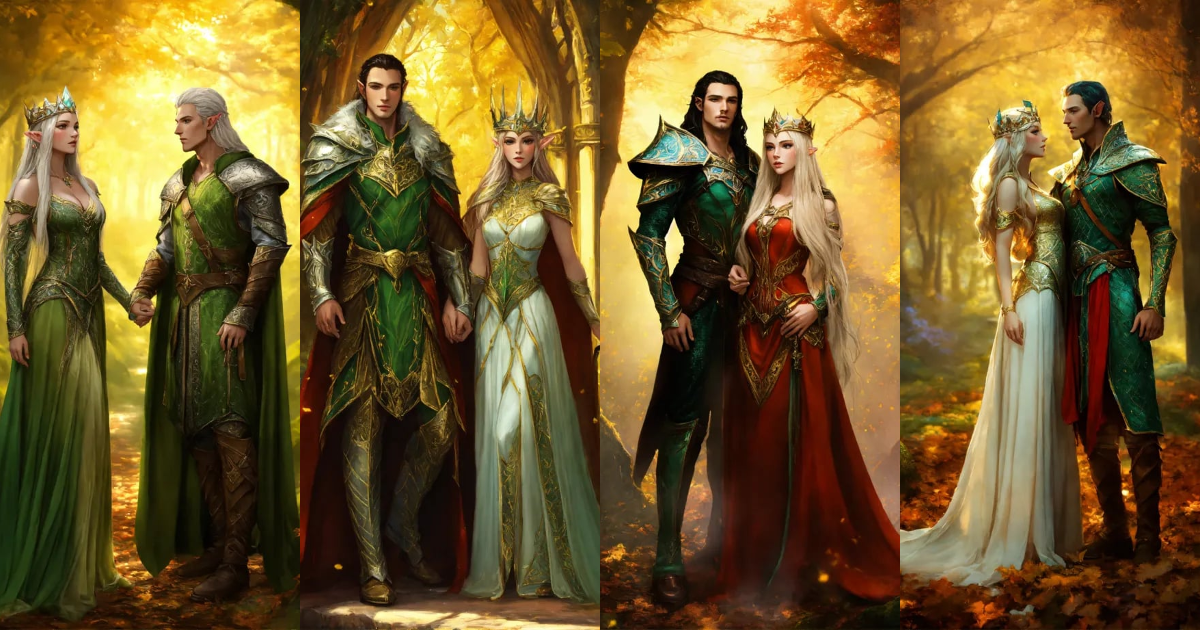 Lexica - Elven King and Queen, Mythical domain