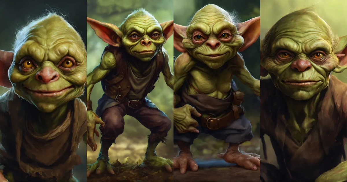 Lexica - Ugly goblin with only one arm, digital painting ...
