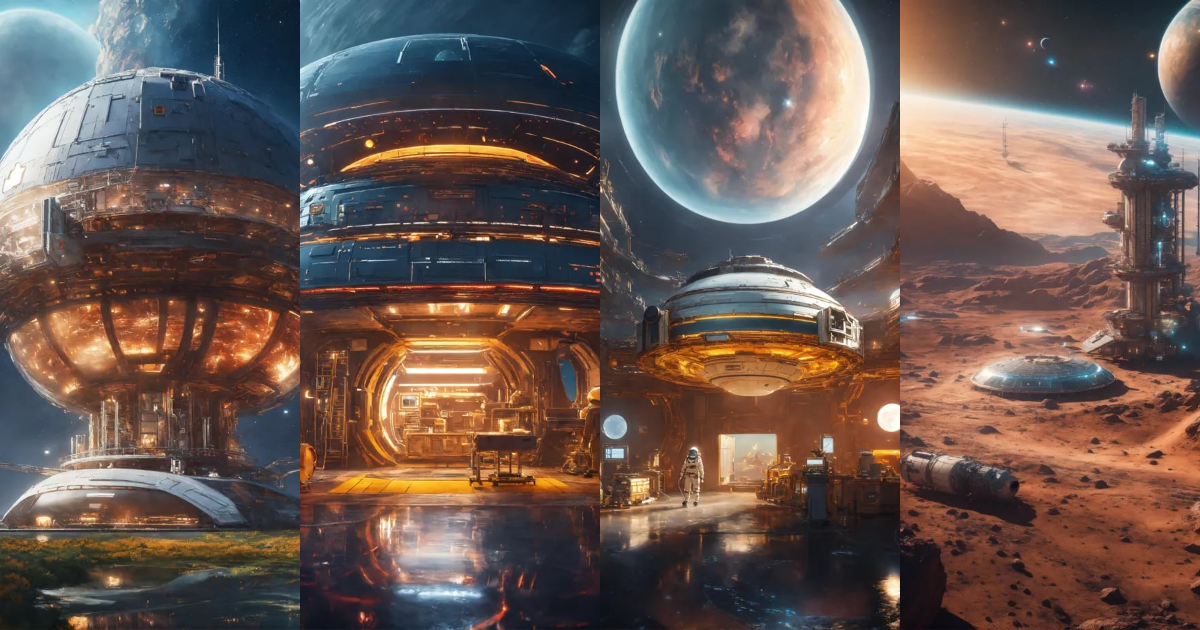 Lexica - Interstellar spacebase , ultra hd, realistic, vivid colors ...