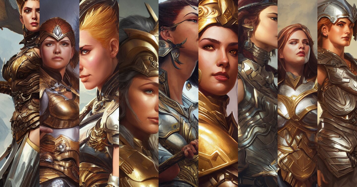 Lexica - Amazon valkyrie athena, d & d, fantasy, portrait, highly ...