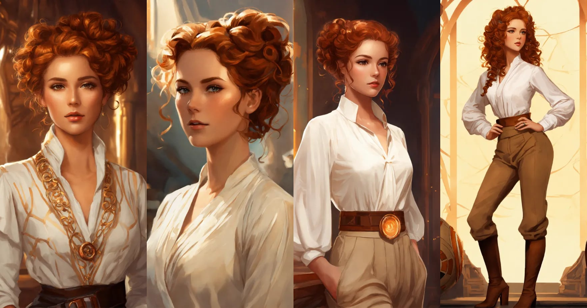 Lexica - Digital art portrait of a rich British aristocrat woman with ...