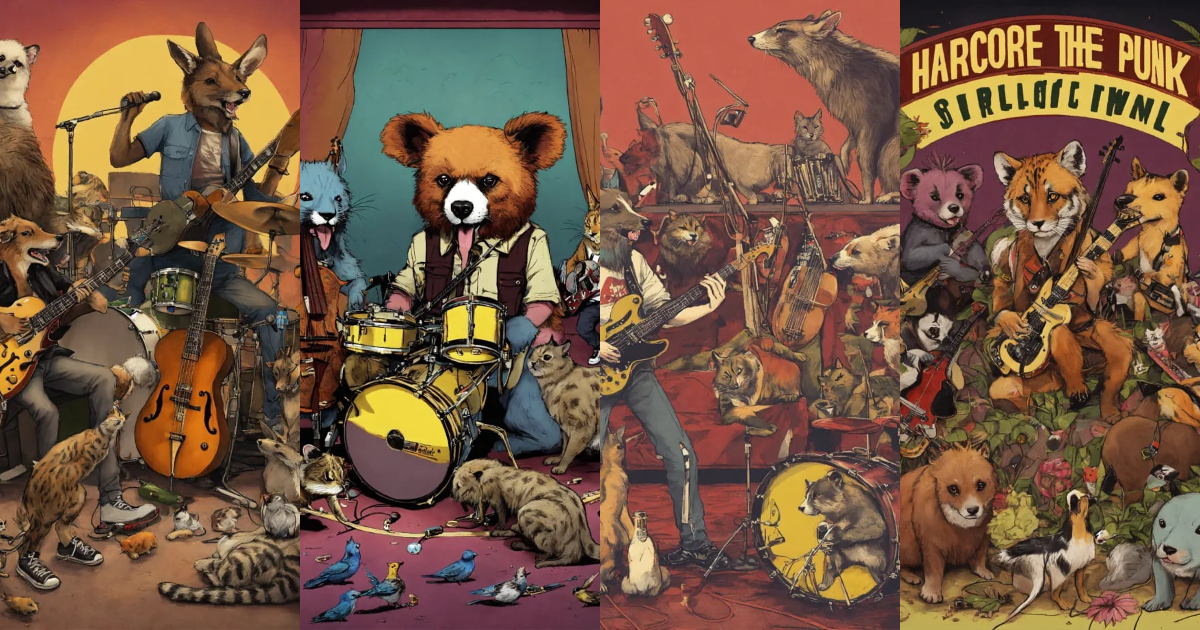 Lexica - A hardcore punk band consisting of animals playing various ...