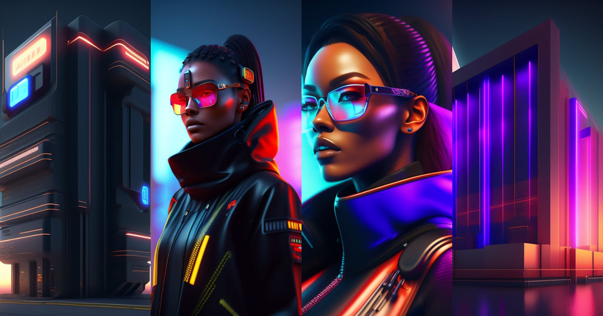 Lexica - 3D render lol cyberpunk