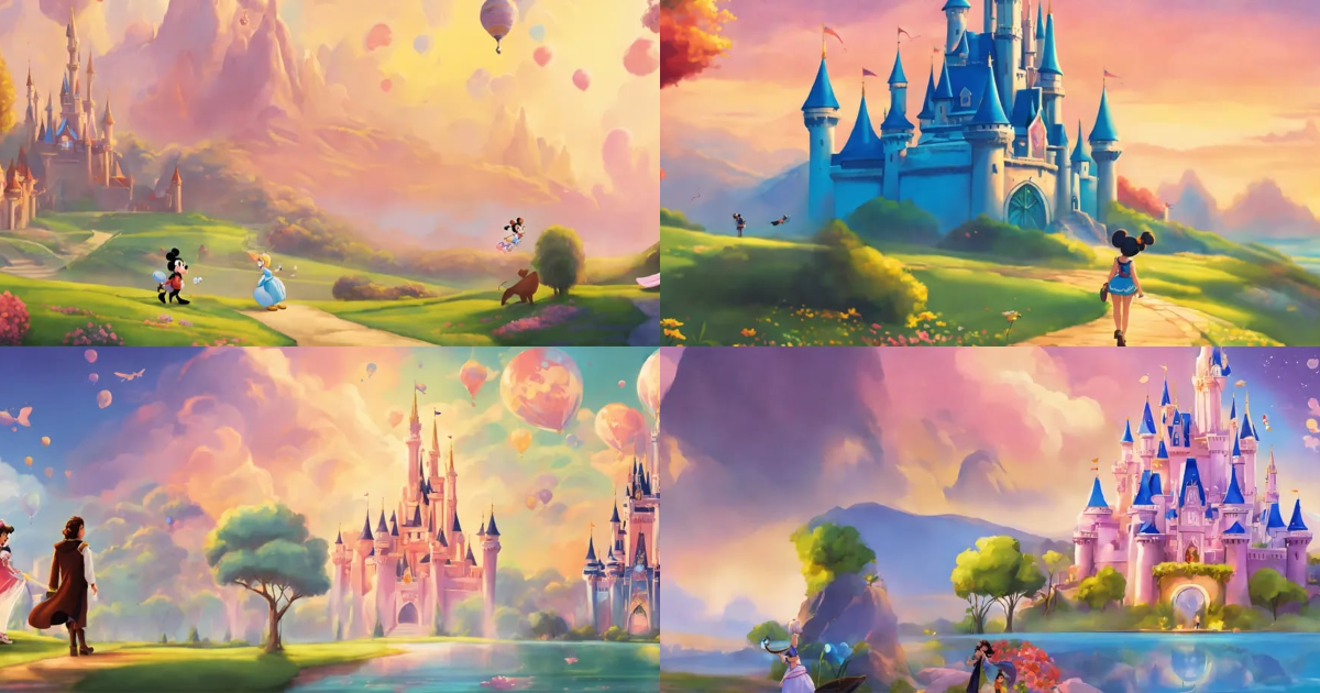 Lexica - Disney alaa eldin back ground pastel shades cartoon poster ...