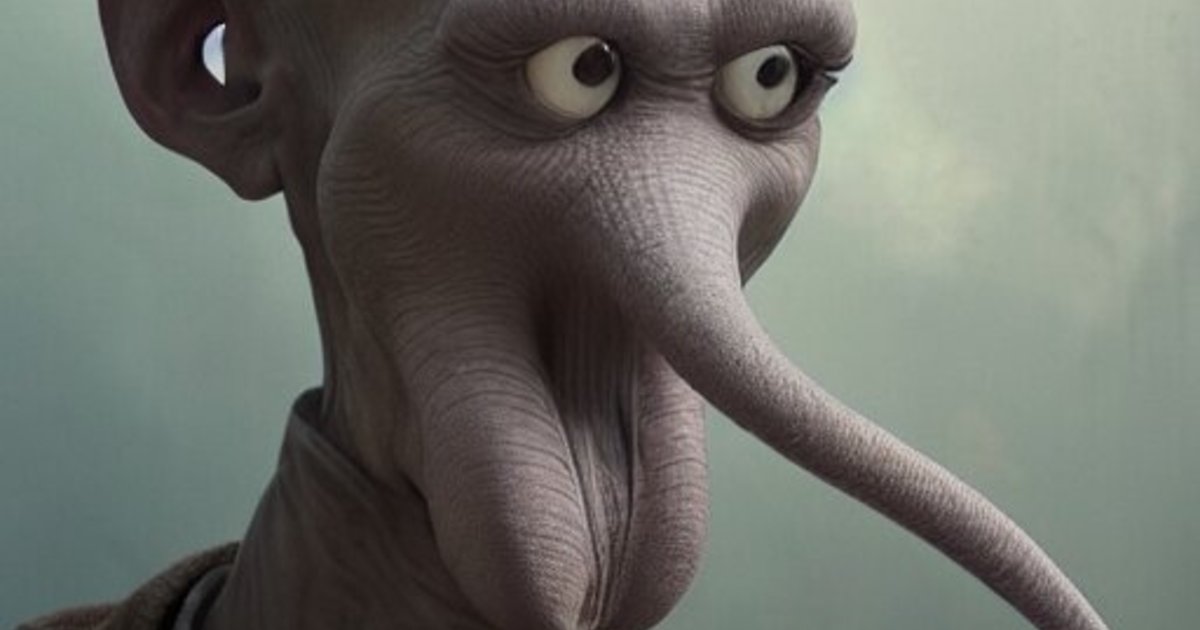 Lexica - Hyperrealistic mixed media image of squidward tentacles, long nose, stunning 3 d render ...