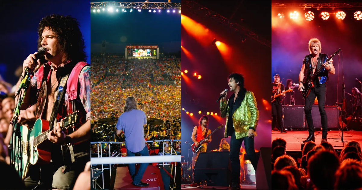 Lexica - Randy Smith, singer of the pop rock band 8084, at a crowded ...