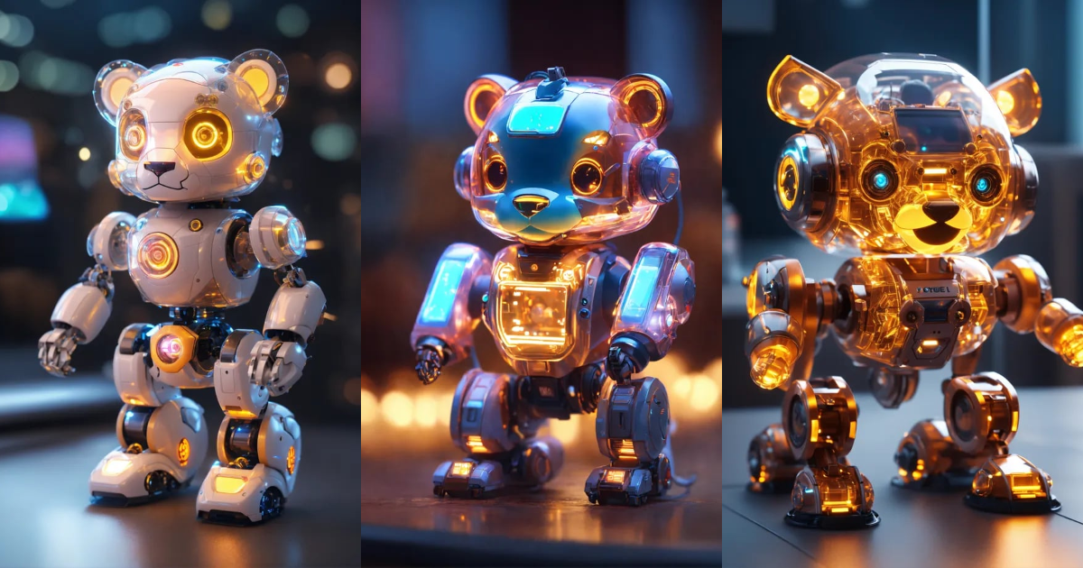 Lexica - Cute aesthetic, a (tiny cute translucent polycarbonate LION ...